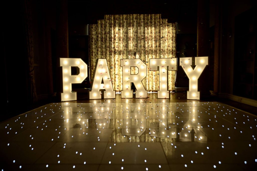 PARTY Letter Lights - South West Letter Lights