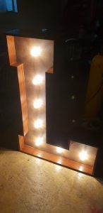 Rusty Initial Letter Lights - South West Letter Lights